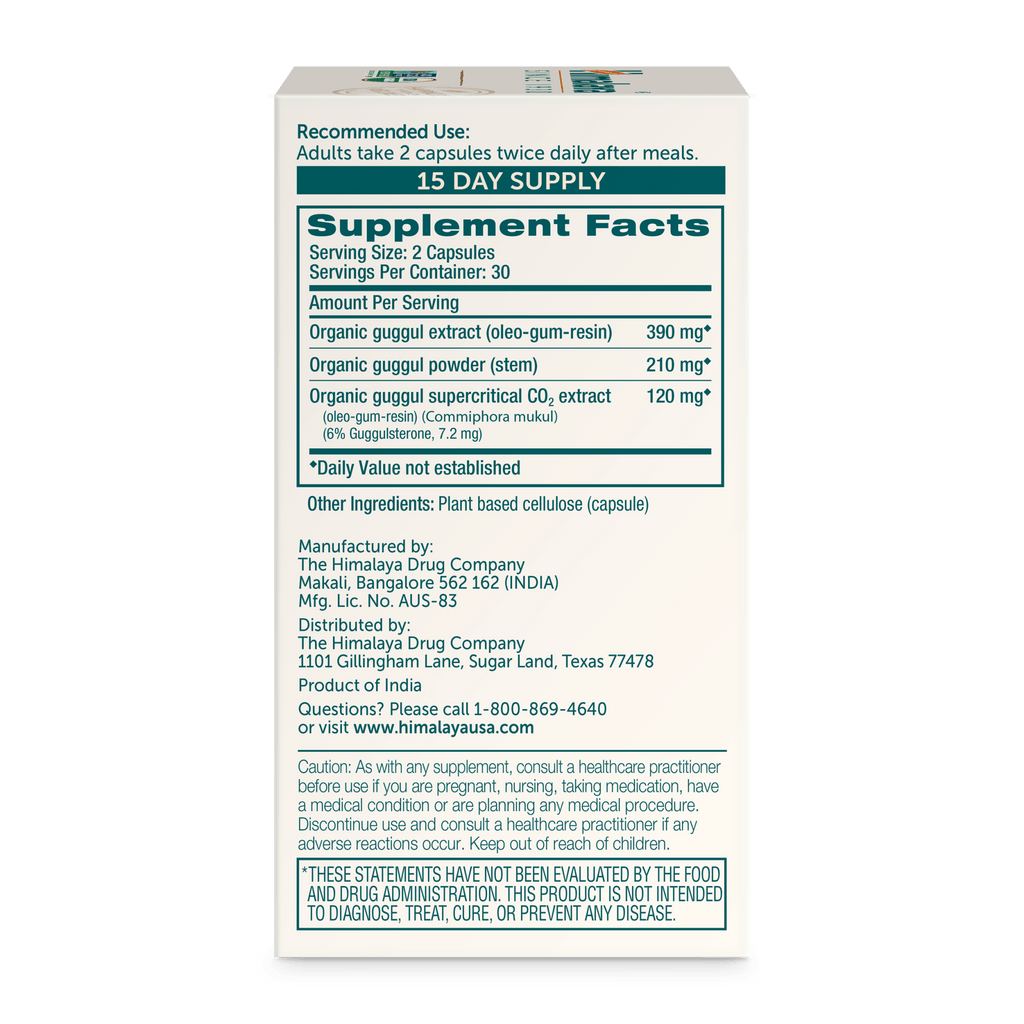 Cholesterol & Triglyceride Support - Guggul | Himalaya – Himalaya ...