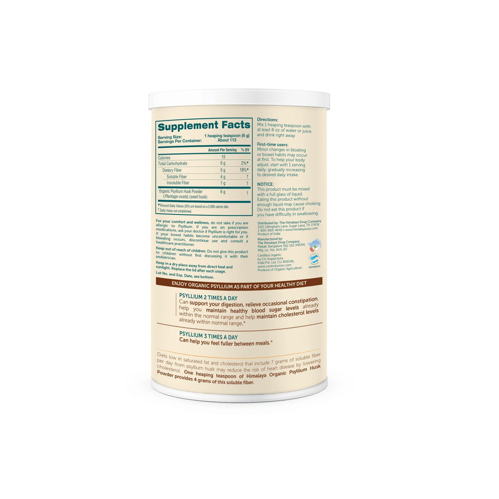 Organic Psyllium Husk Powder – Himalaya Wellness (US)