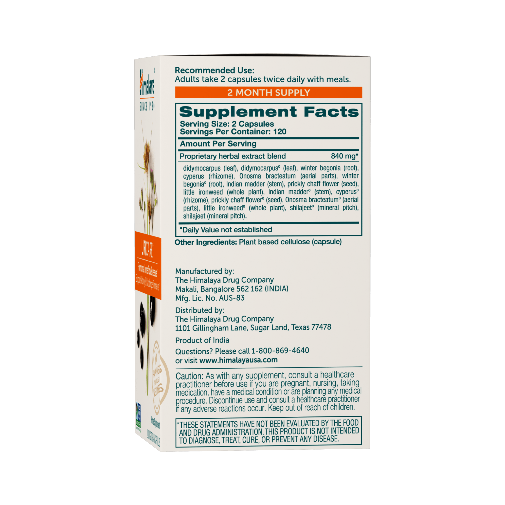 Kidney & Urinary Tract Support - UriCare® | Himalaya – Himalaya ...